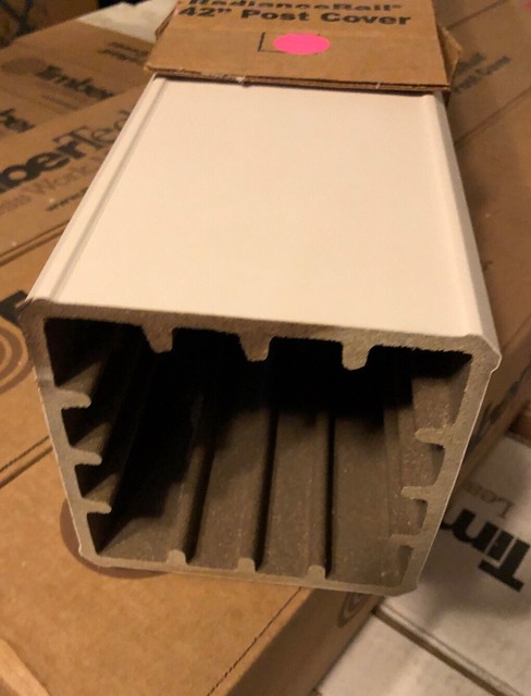 TimberTech ANTIQUE WHITE RadianceRail 5X5 Post Sleeve Deck 42 Post Cover EBay timbertech-antique-white-radiancerail-5x5-post-sleeve-deck-42-post-cover-ebay