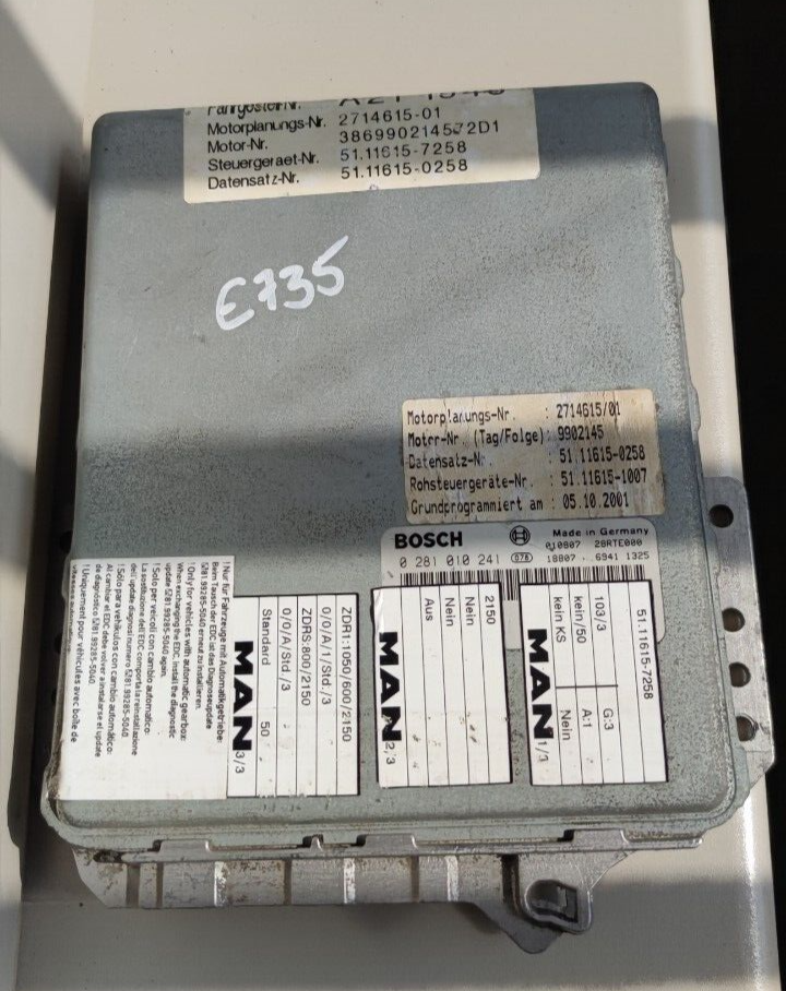 EDC-Motorsteuergerät MAN-Bus A21 Bosch 0281010241 51116150258 ...