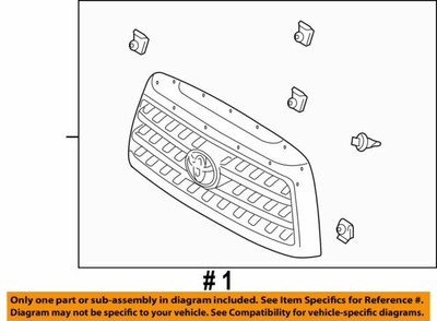 53100-0C200 Toyota Grille sub-assy, radiator 531000C200, New Genuine ...