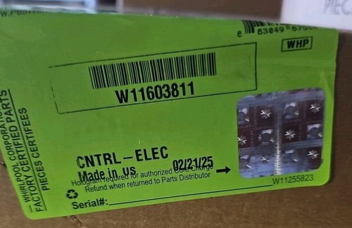 Control Electric W11603811 for Whirlpool, Amana, Maytag, OEM Factory ...