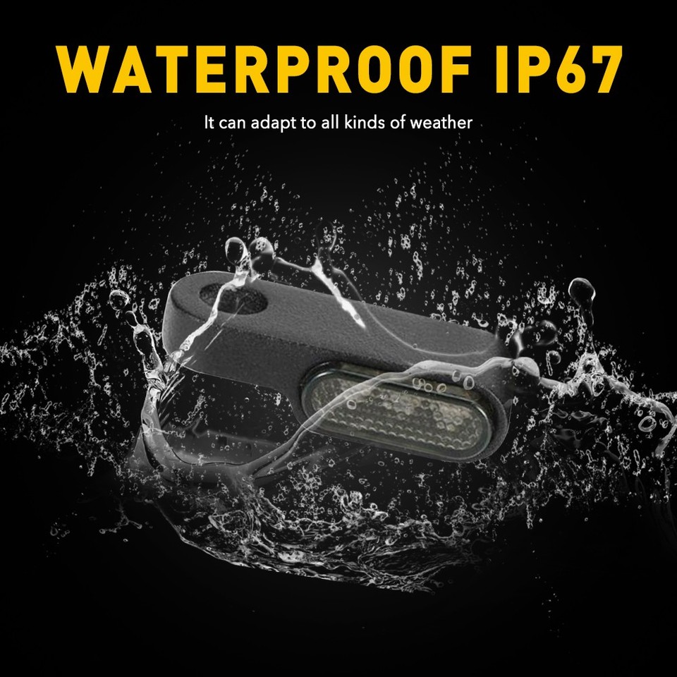 2X Motorcycle Turn Signal Indicators Light Motorbike Waterproof LED ...