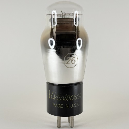 (1) Tested Aristocrat Type 26 Tube Date Code F8R Medium Mu Triode Tube ...