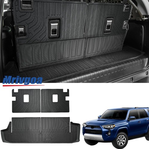Cargo Liner Rear Trunk Backrest Mats Set Fit 2010-2024 Toyota 4Runner 7 ...
