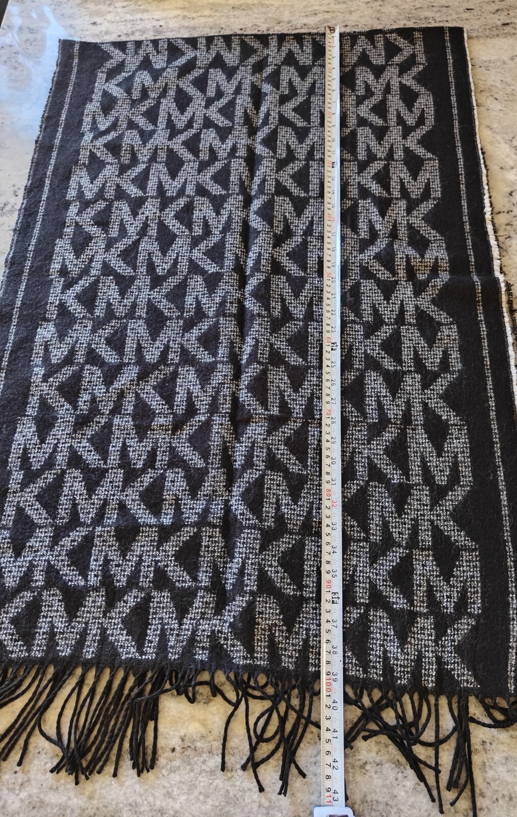 NWT Michael Kors Signature MK Logo Jacquard Cape Wrap/Scarf 2 Color ...