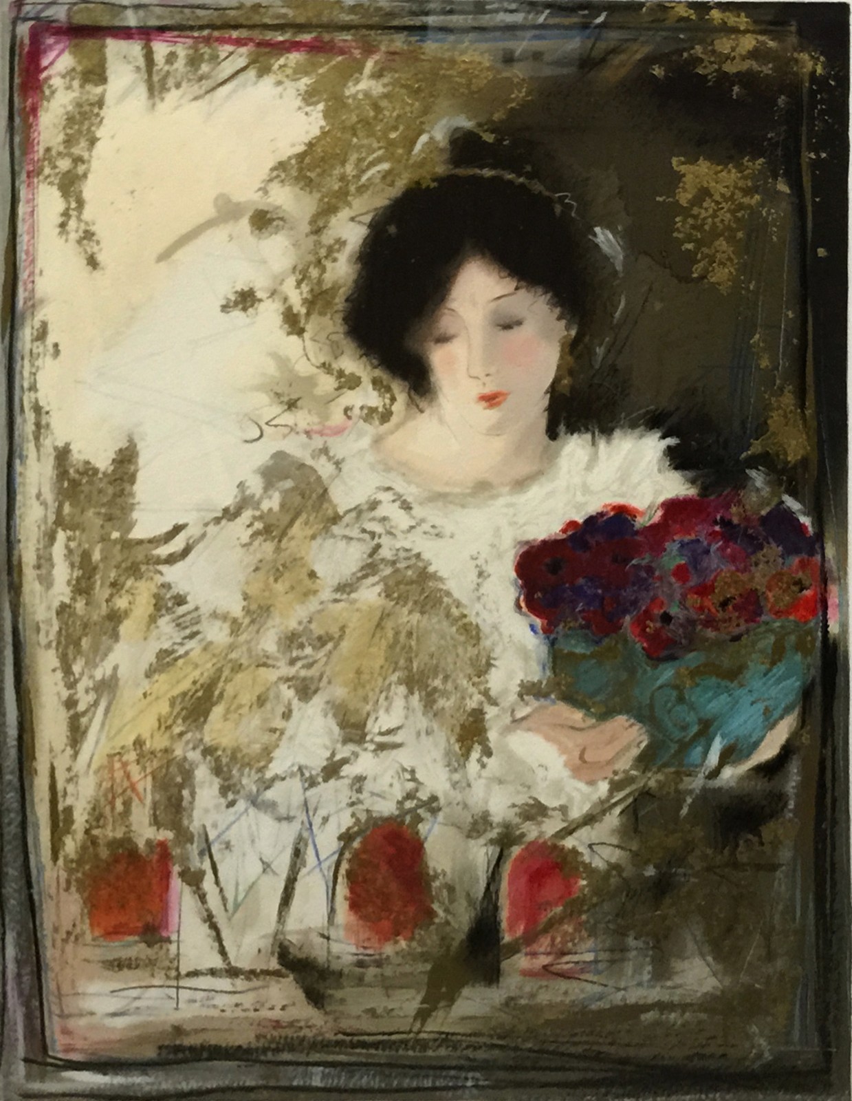 JANET TREBY "MUSE II" | SIGNED SERIGRAPH | FRAMED | OTHERS AVAILABLE ...