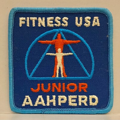 FITNESS USA JUNIOR AAHPERD SHAPE AMERICA Embroidered Patch PHYSICAL ...