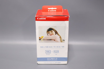 Canon 3115B001 (KP-108IN) Color Ink & Paper Set Clear/Cyan/Magenta ...