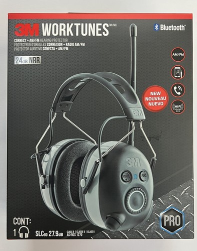 3M WorkTunes Connect + AM/FM Hearing Protector with Bluetooth ...