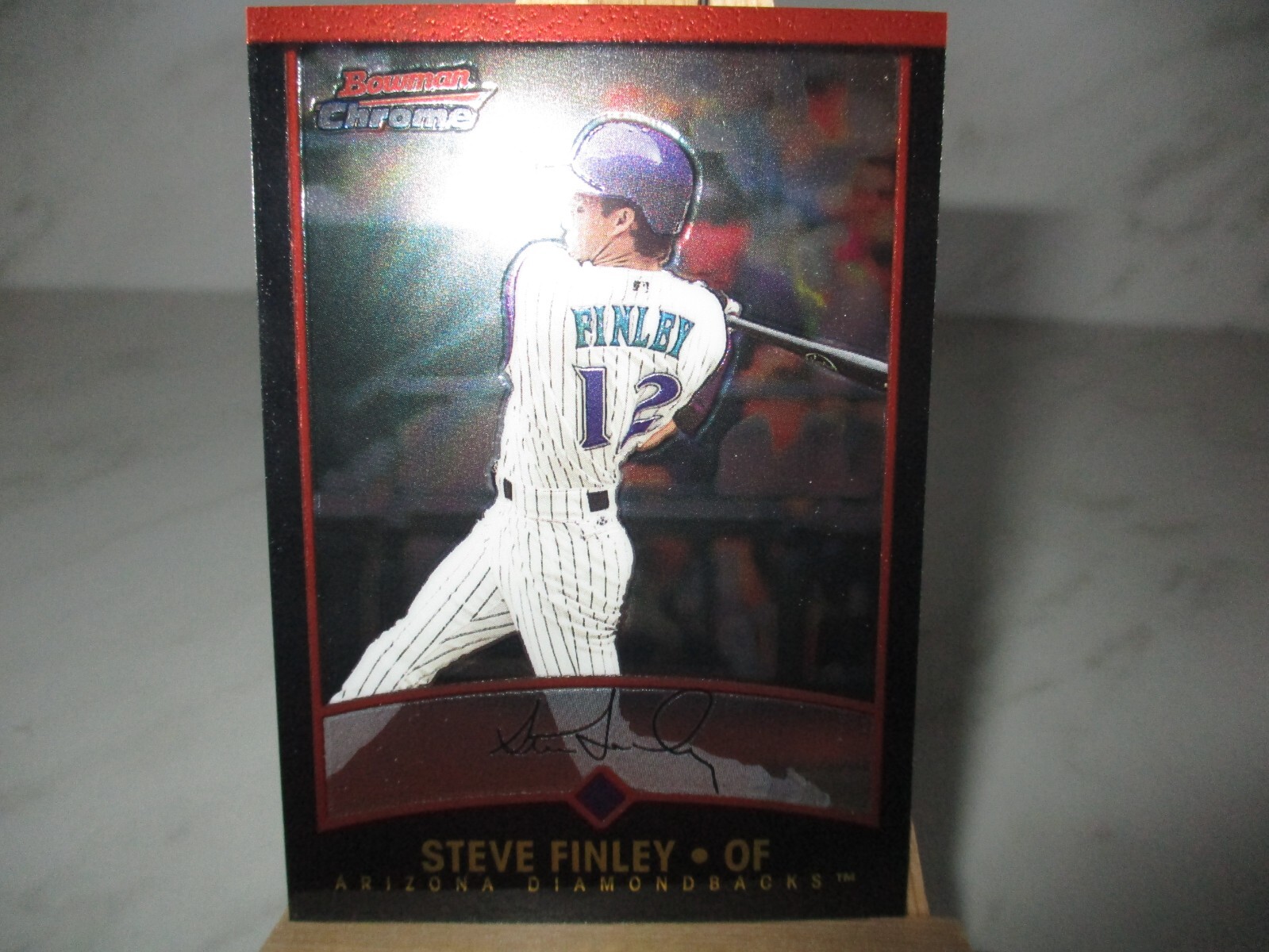 Steve Finley 2001 Topps Bowman Chrome Arizona Diamondbacks OF Baseball ...