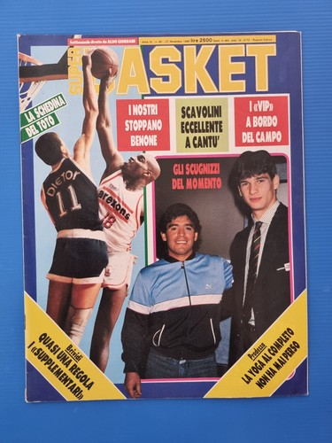 Rare Super Basket 40-1986 Maradona +Poster Julius Erving - Gerald ...