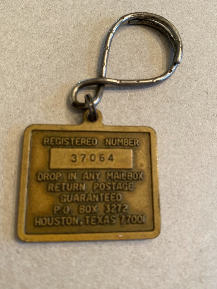 EXXON Registered Key Chain Key Fob Vintage | eBay