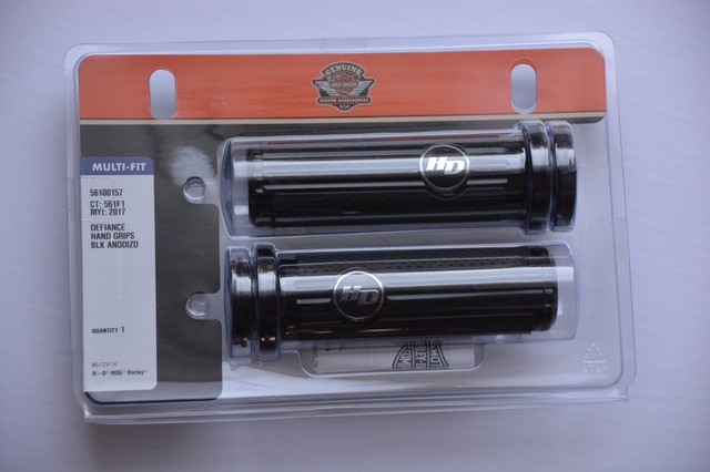 Harley Davidson Defiance Hand Grips Black Anodized 56100157 for sale ...