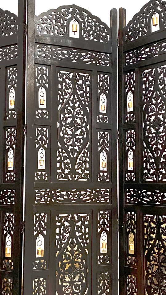 Handmade wooden divider, 5 Panel 72" Height Home decor, Folding divider ...
