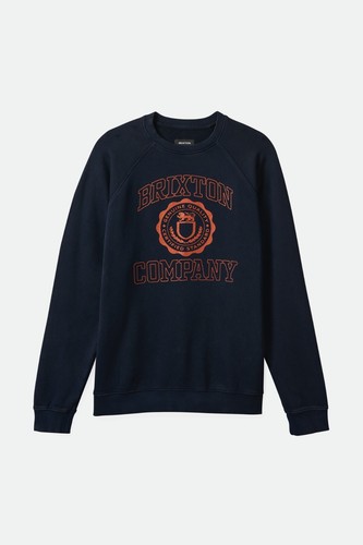 Felpa Crew Brixton University Gr: M Nera Lavata 4255578740445 | eBay