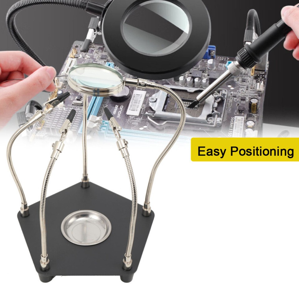 Helping Hands Soldering Station 4 Arms Third Hand Soldering Tool With ...