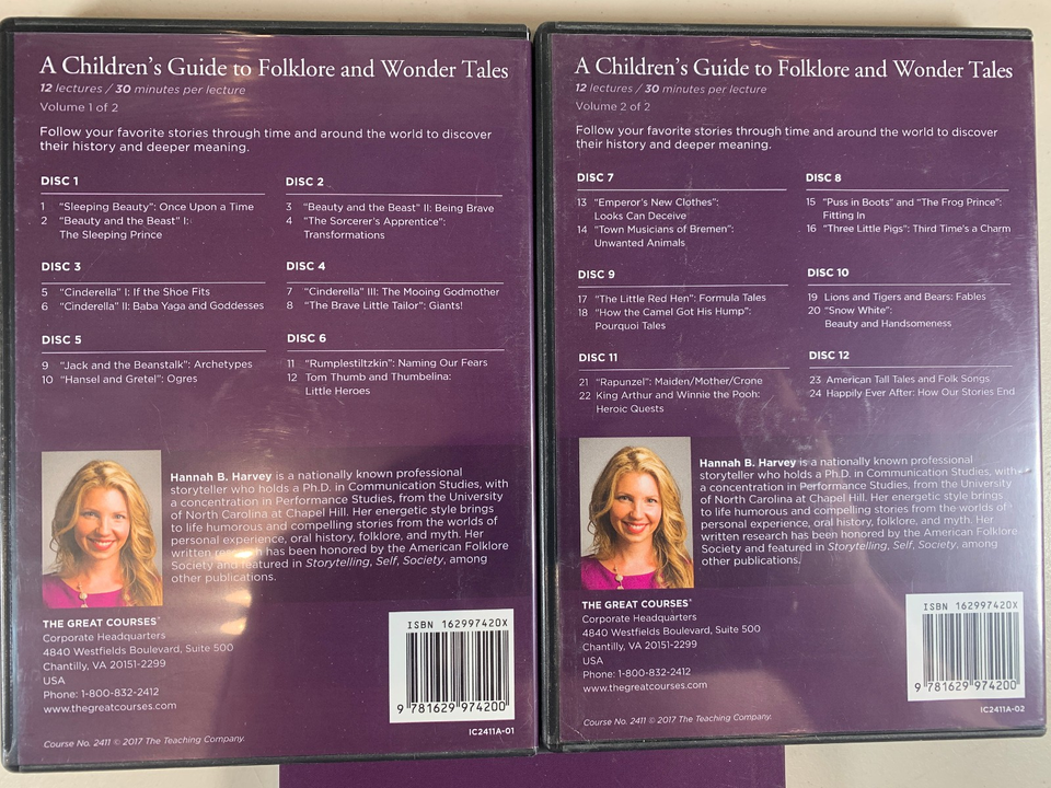 The Great Courses A Childrens Guide to Folklore and Wonder Tales CD Set ...