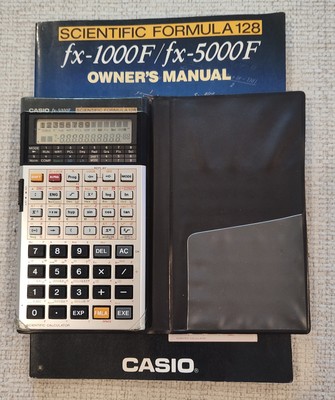 Casio FX-5000F Scientific Calculator Formula 128 Japan Owner's Manual ...