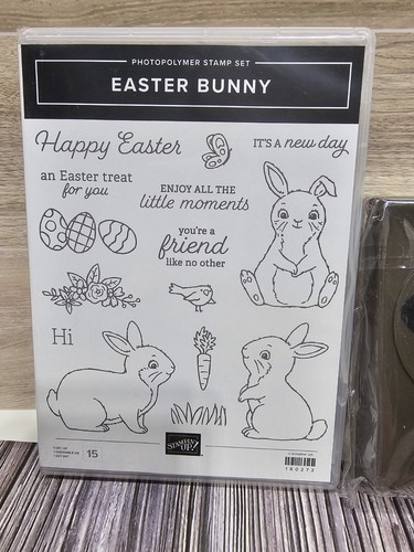 Stampin' Up! EASTER BUNNY Stamp Set & Punch New Eggs Carrot Rabbit ...