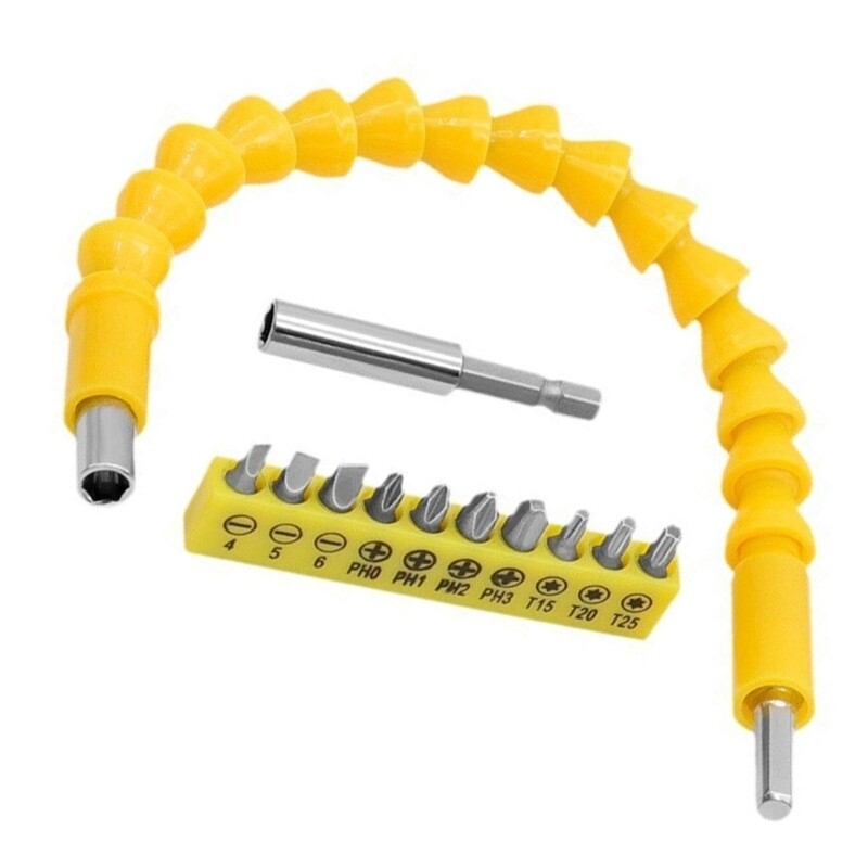 Snake Drill Bit Extension Hexagonal Shank Screwdriver Connectors ...