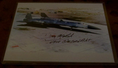 Don Mallick NASA test pilot signed autographed photo YF-12 Blackbird ...