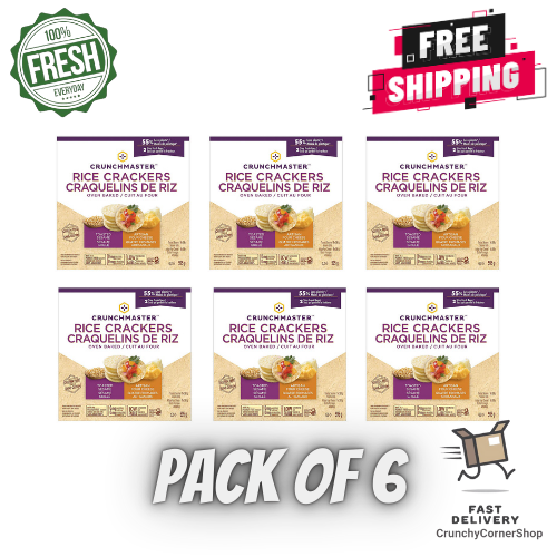 6 Pack Crunchmaster Variety Pack Rice Crackers, 10.5 oz., 2 pk. FREE ...