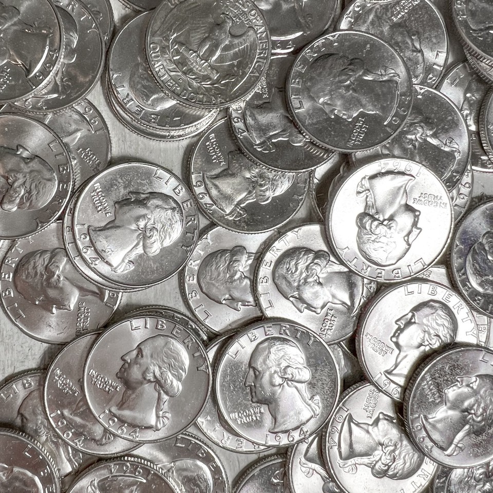 UNCIRCULATED (BU) SILVER COIN Hoard | 90% Silver Coins | .999 U.S ...
