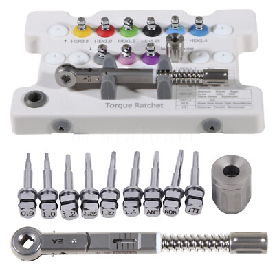 Universal Implant Kit w/9 Drivers 132°C Autoclavable Torque Wrench | eBay