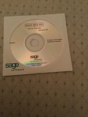 BRAND NEW UNUSED SAGE MAS500 Active Planner Version 7.45. Software ...