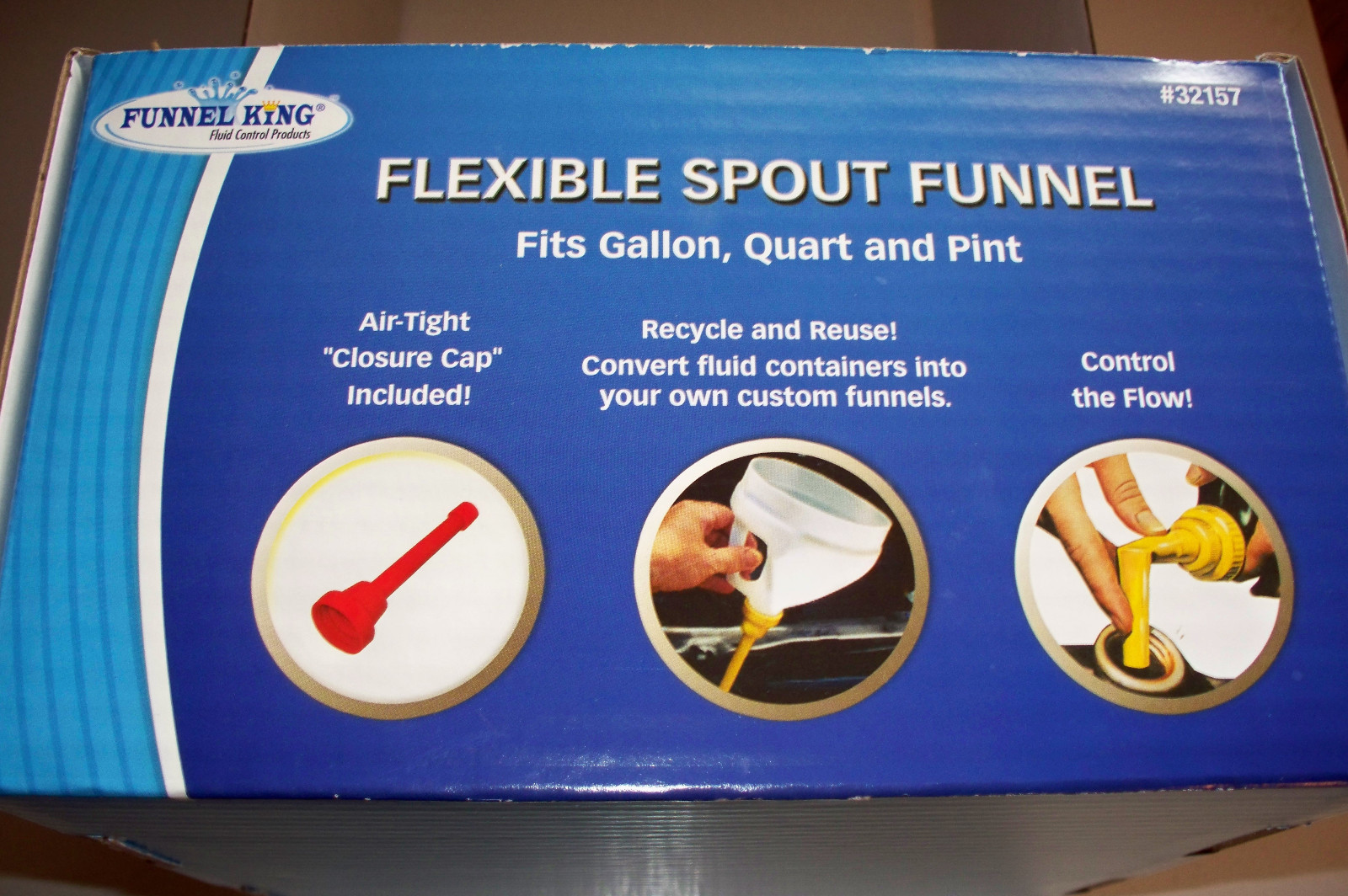 4 Flexible Spout &Cap Funnel Shop Rubber Antifreeze Gas Oil Fuel Can ...