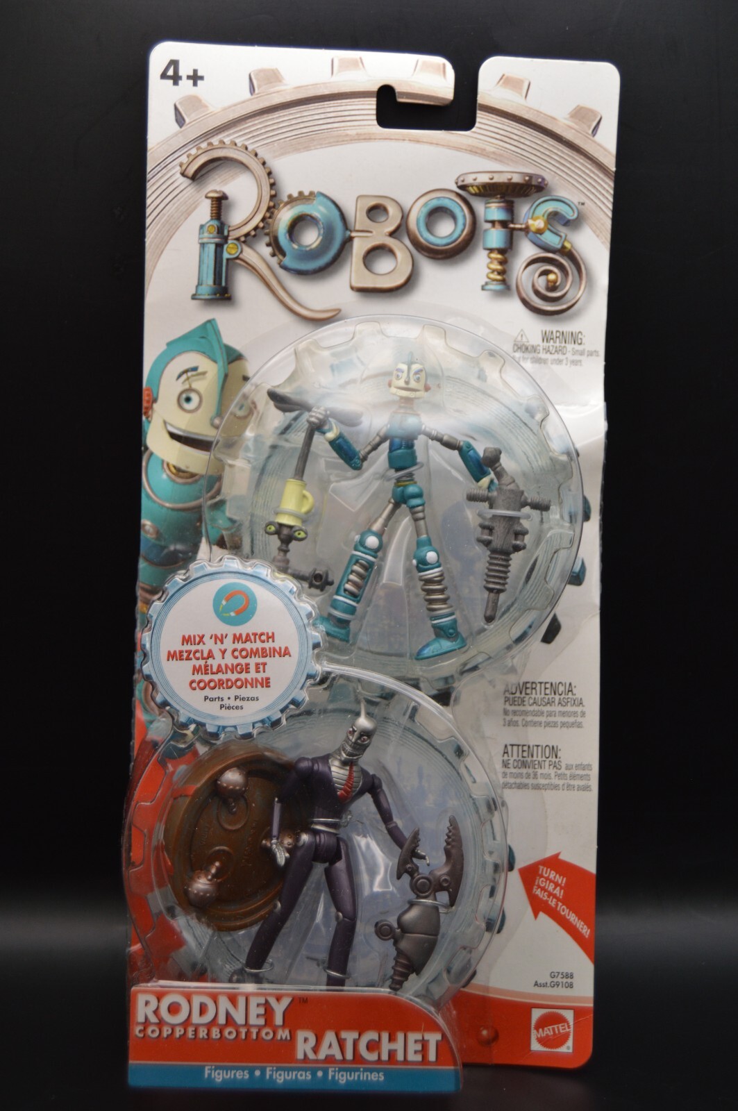 Mattel Robots Movie Rodney Copperbottom & Ratchet Figures 2004 for sale ...