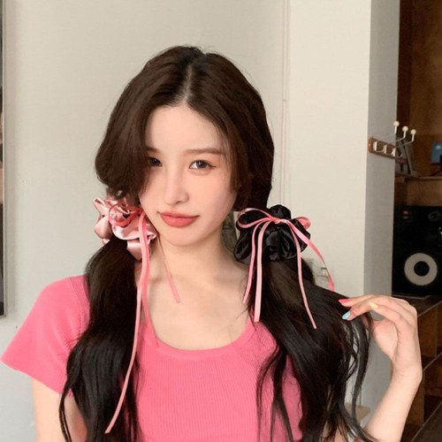 Scrunchies Korean Style Hair Rope Balletcore Ponytail Holder Women Hair ...