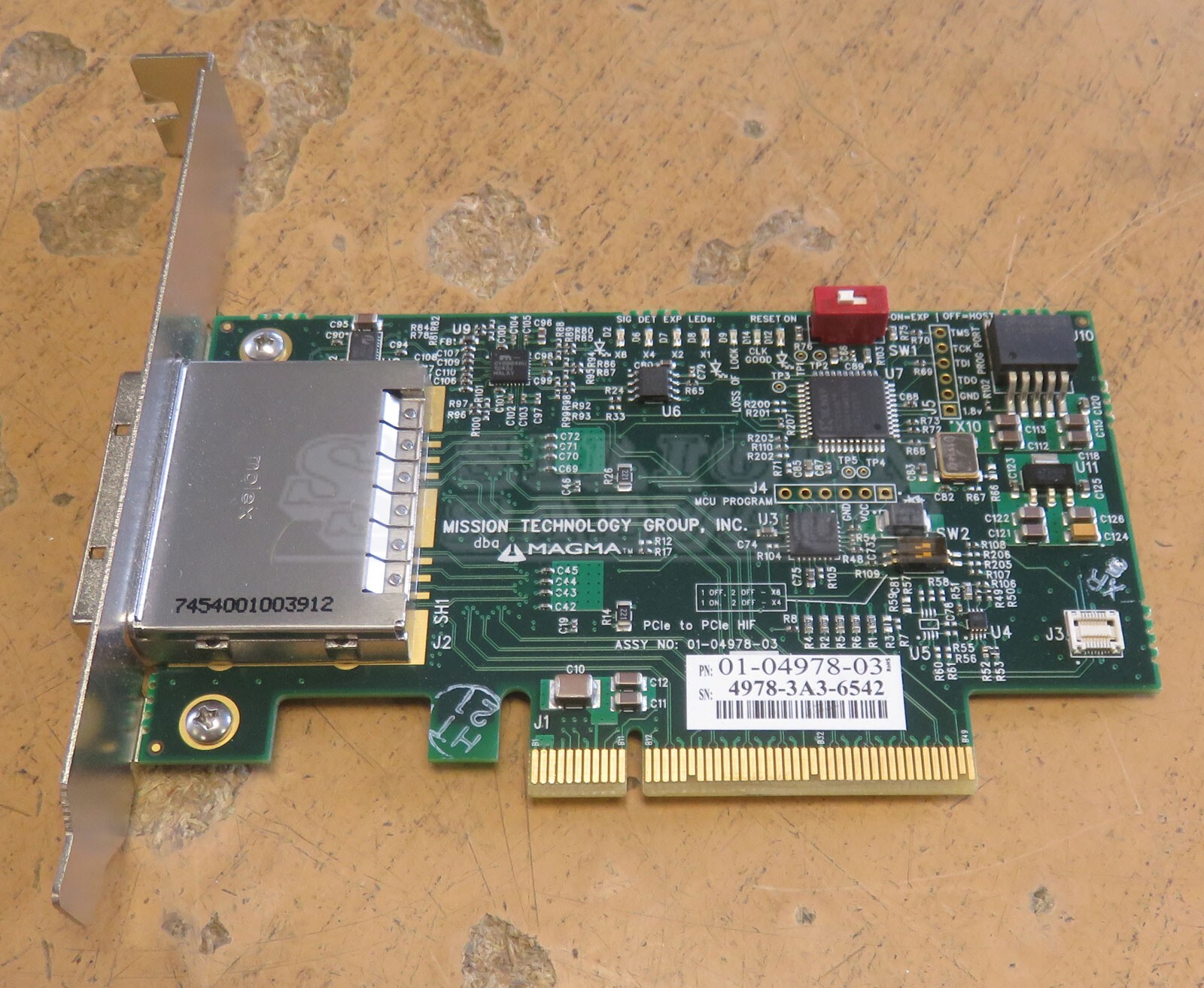 MAGMA EXPANSION SYSTEM PCIE X8 HOST INTERFACE CARD 01-04978-03 C3-3(5 ...