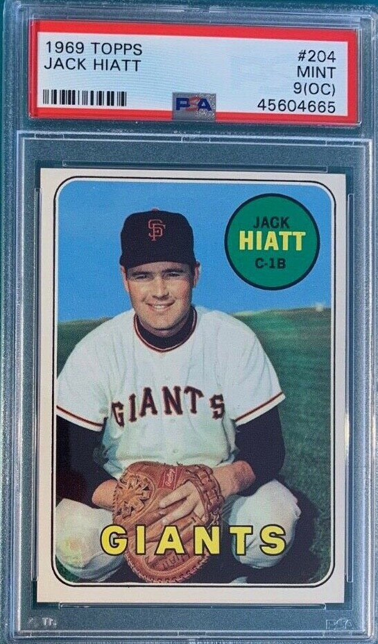 1969 Topps Baseball #204 Jack Hiatt PSA 9 (OC) | eBay