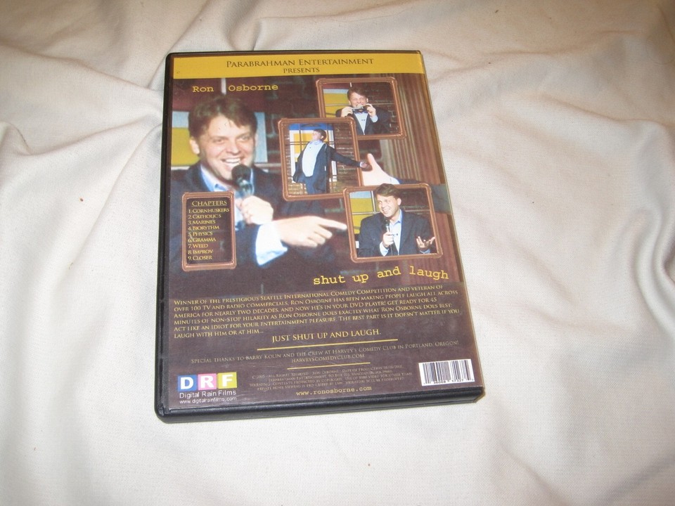 RON OSBORNE Shut Up And Laugh (2005) DVD Private Stand-Up Comedy w ...