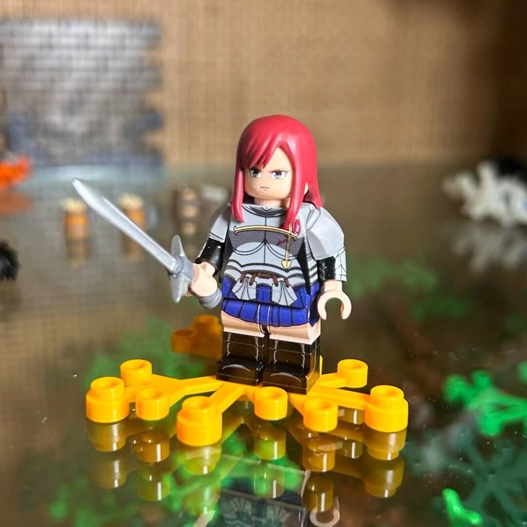 custom 3th party minifig mini brick Erza Scarlet FAIRY TAIL | eBay