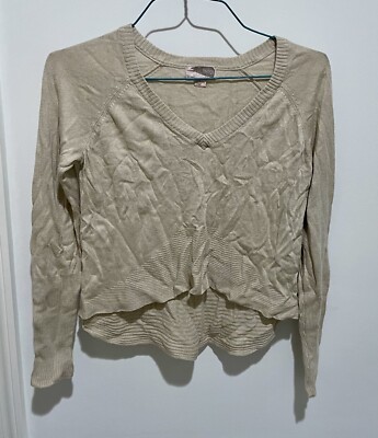Women's Size M Light Brown Forever 21 Love 21 High Low Pullover Sweater ...
