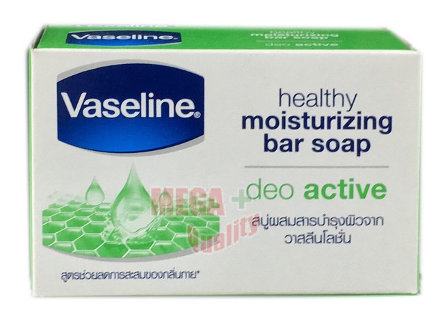 4 X Vaseline Healthy Moisturizing Bar Soap Deo Active Refreshing ...