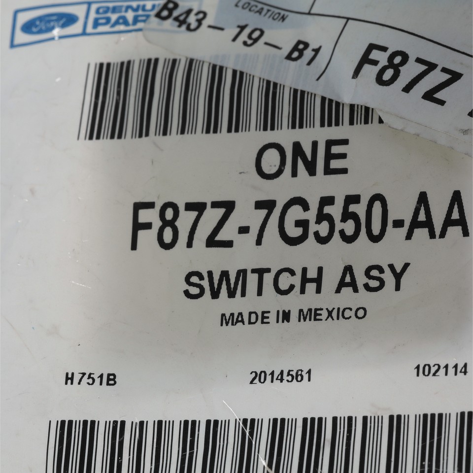 NEW OEM Ford 1995-2011 Transmission Overdrive Selector Lock Switch F87Z ...