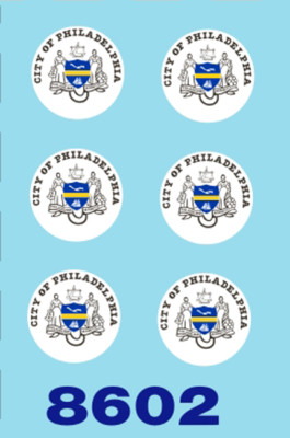 8602 HO SEPTA Broad Street shield by Island Modelworks decal | eBay