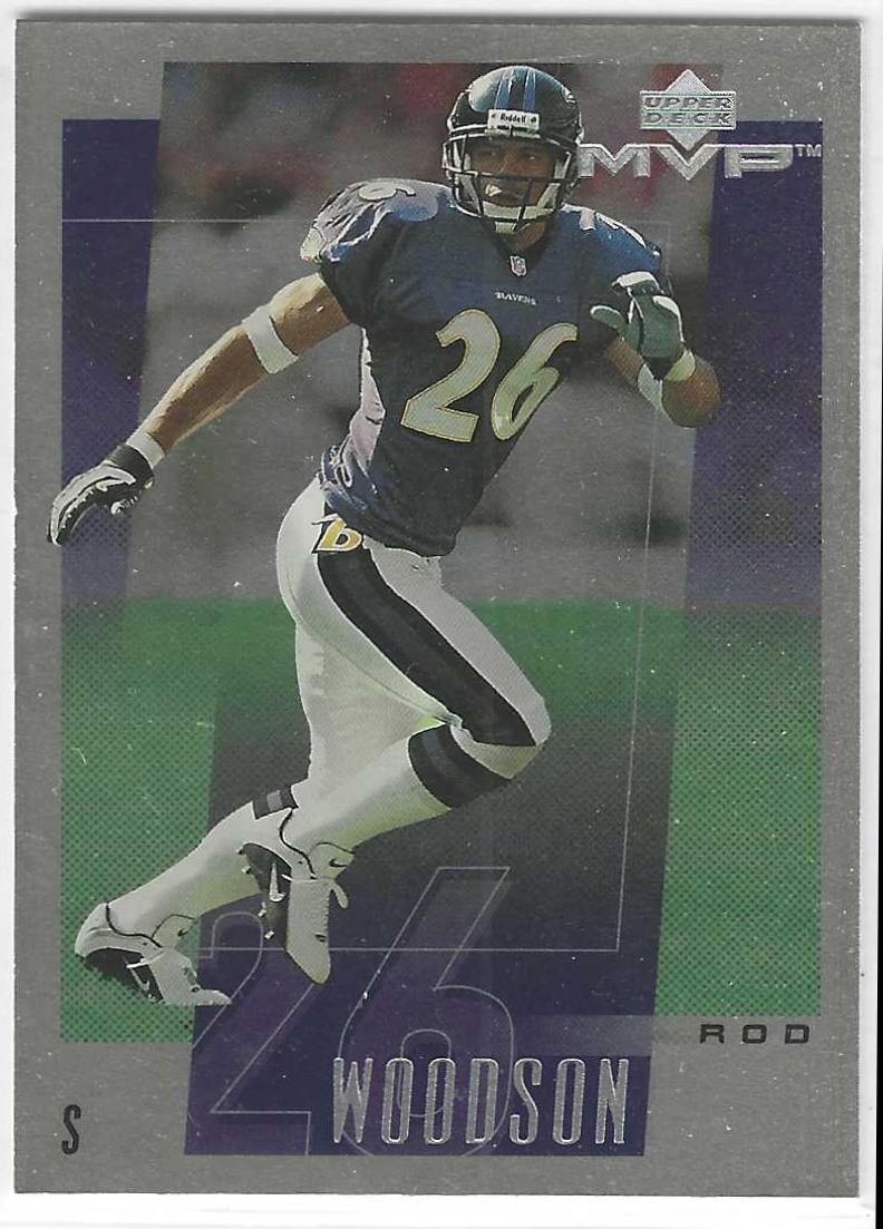 2001 Upper Deck Rookie F/X #123 Rod Woodson Baltimore Ravens HOF Purdue ...