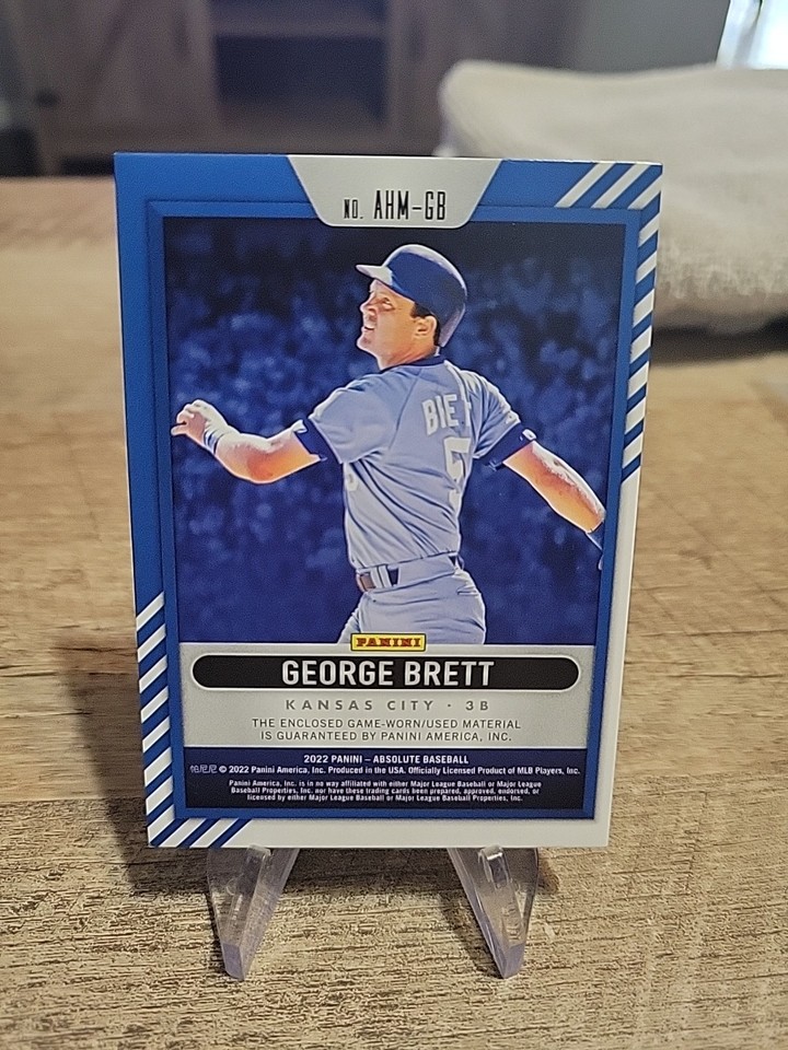 George Brett 2022 Panini Absolute Heroes Patch #'d /25 Kansas City ...