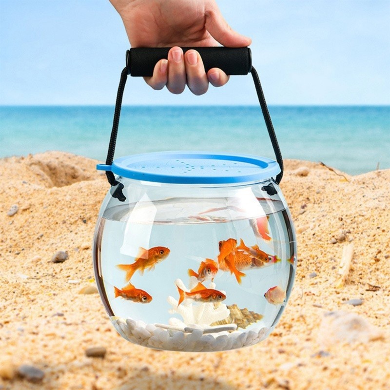 Leakproof Lid Fish Carriers Fish Transport Tanks With Portable Handle ...