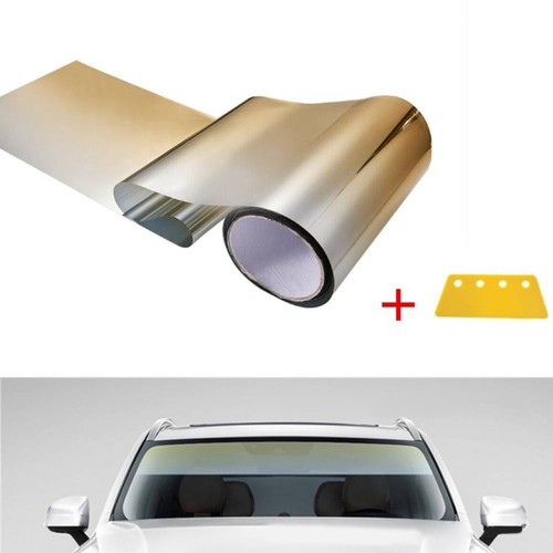 Gradual Gold Sun Strip Fade Visor Auto Windscreen Tinting Tint Film UV ...