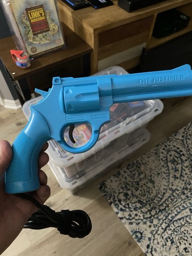The Justifier Sega Genesis Light Gun Blue Pistol for Lethal Enforcers ...