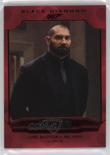 2025 UD James Bond Black Diamond Red Spectrum 10/49 Dave Bautista as Mr ...