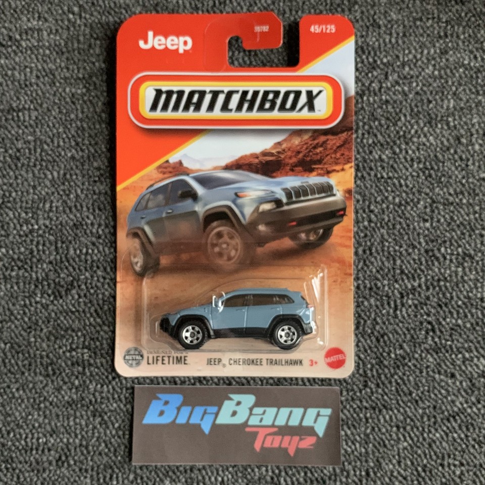 Matchbox Jeep Cherokee Trailhawk Blue #45 Mainline 2025 Case F (In ...