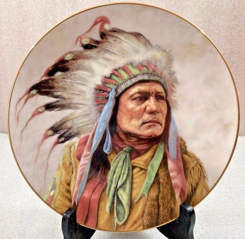 Native American Chief PRIDE OF THE CHEYENNE collector's plate by ...
