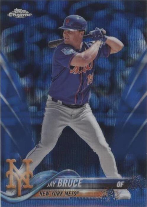 2018 Topps Chrome - Jay Bruce #172 Blue Wave Refractor /75 for sale ...
