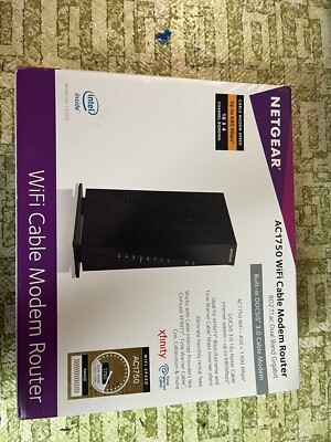 Netgear C6300 AC1750 WiFi XFINITY/COMCAST Dual Band Cable Modem Gigabit ...