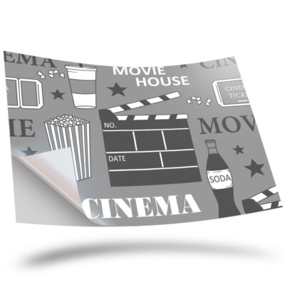 1 x Vinyl Sticker A1 - BW - Film Buff Movie Cinema Treats #41084 | eBay UK
